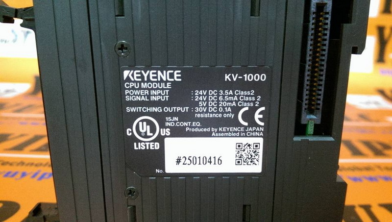 KEYENCE PLC KV-1000 CPU MODULE - 裕益科技自動化設備可程式編碼器PLC分散式控制系統DCS