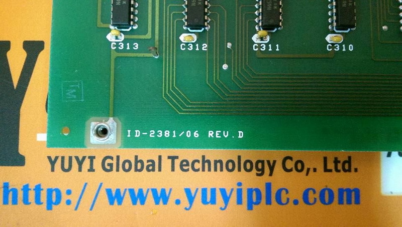 ID-2381/06 REV.D CONTROL BOARD - 裕益科技自動化設備可程式編碼器PLC分散式控制系統DCS