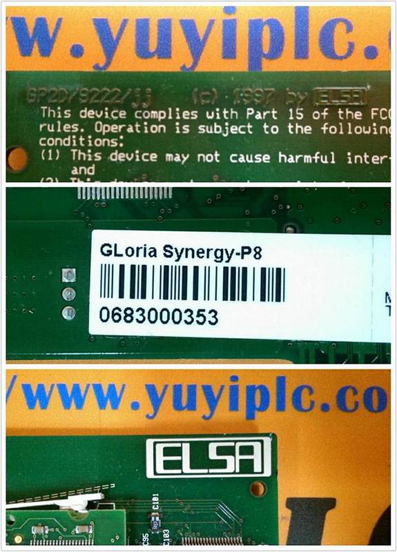 ELSA GLORIA SYNERGY-P8 PCI VIDEO CARD - PLC DCS SERVO Control MOTOR ...