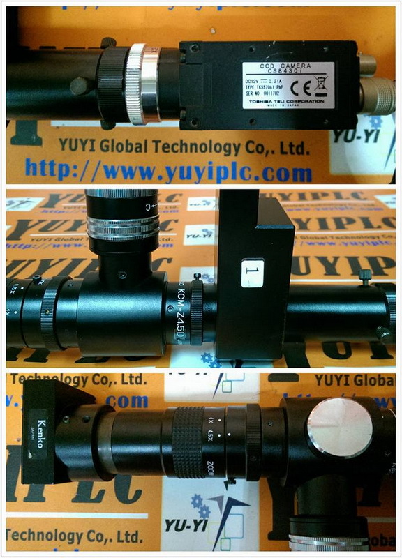 TOSHIBA CS8430I CCD CAMERA W/ KCM-24.5D - 裕益科技自動化設備可程式編碼器PLC分散式控制系統DCS