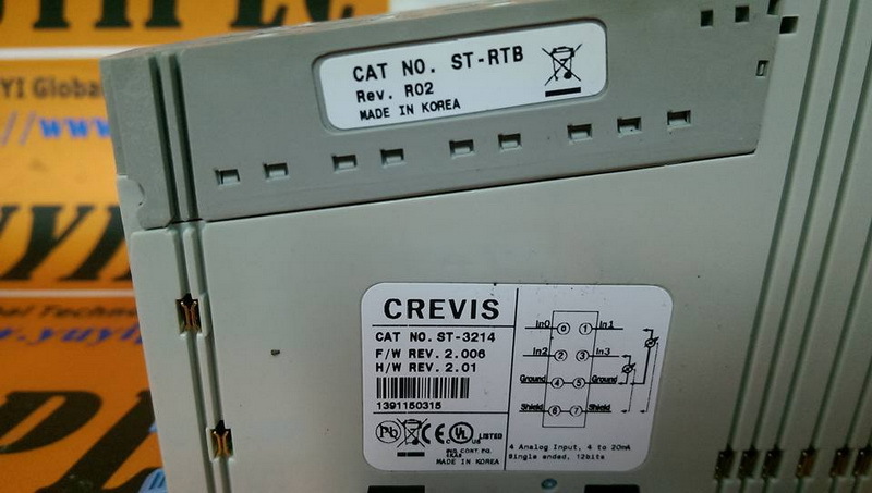 CREVIS ST-3214 4-CH ANALOG INPUT MODULE - 裕益科技自動化設備可程式編碼器PLC分散式控制系統DCS