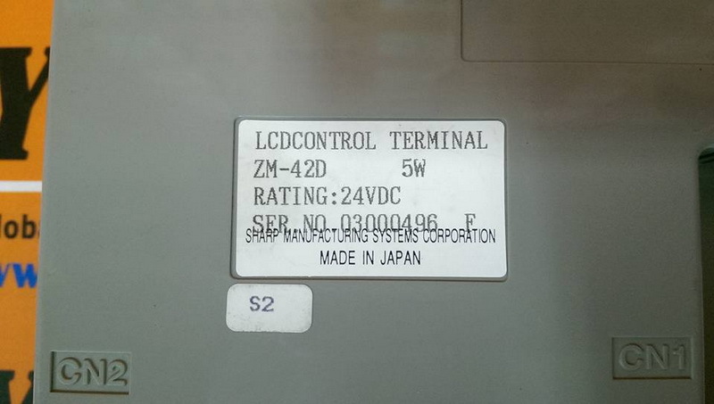 SHARP ZM-42D LCD TOUCH SCREEN - 裕益科技自動化設備可程式編碼器PLC分散式控制系統DCS