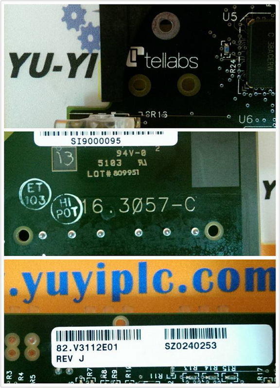 TELLABS CARD 82.V3112E01 / 16.3057-C REV.J - 裕益科技自動化設備可程式編碼器PLC分散式控制系統DCS