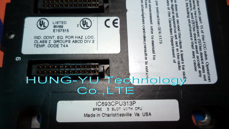 GE FANUC IC693CPU313P BASE 5SLOT - 裕益科技自動化設備可程式編碼器PLC分散式控制系統DCS