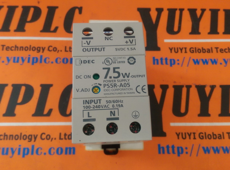 IDEC PS5R-A05 7.5W-OUTPUT POWER SUPPLY - 裕益科技自動化設備可程式編碼器PLC分散式控制系統DCS