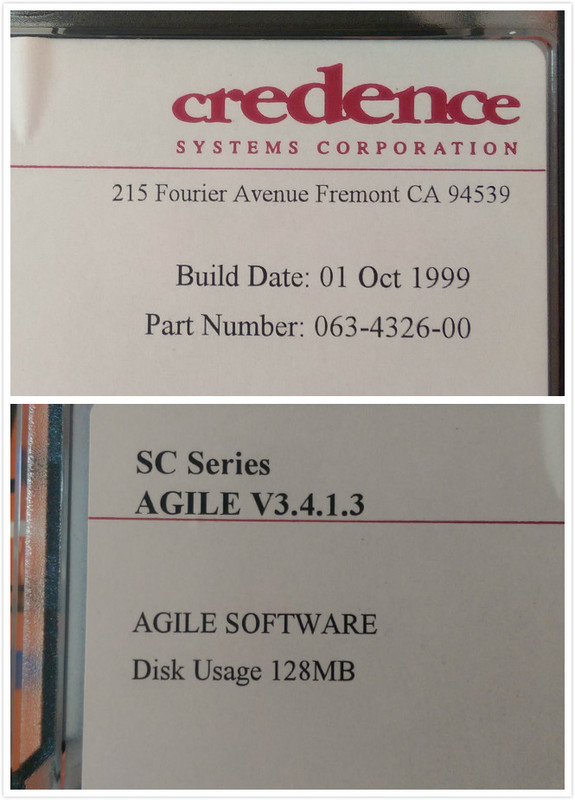 CREDENCE 063-4326-00 DISK USAGE 128MB AGILE SOFTWARE - 裕益科技自動化設備可程式編碼器 ...