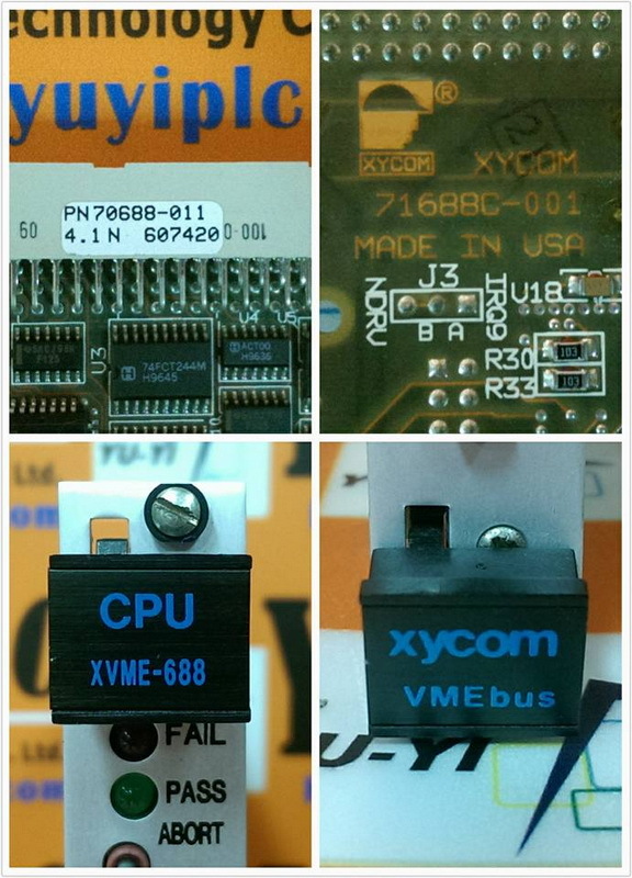 XYCOM CPU XVME-688 REV4.1N / 70688-011 VMEBUS BOARD - 裕益科技自動化設備可程式編碼器 ...