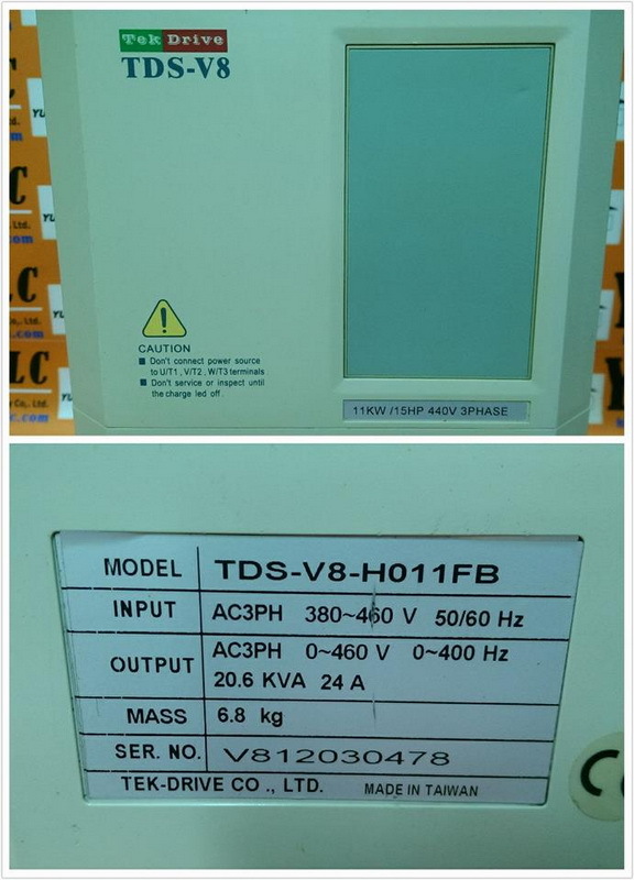 TEK-DRIVE TDS-V8 / TDS-V8-H011FB INVERTER - 裕益科技自動化設備可程式編碼器PLC分散式控制系統DCS
