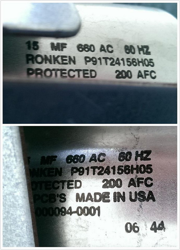 RONKEN CAPACITOR 15MF 660VAC 60Hz P91T24156H05 - 裕益科技自動化設備可程式編碼器PLC分散式 ...