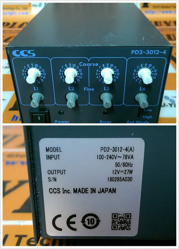 CCS PD2-3012-4 (A) DIGITAL CONTROL UNIT FOR LED LIGHT - PLC DCS SERVO ...