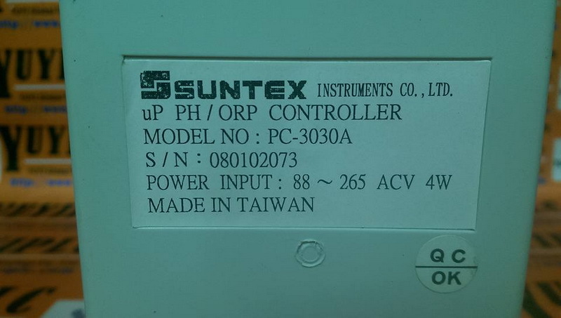 SUNTEX PC-3030A UP PH / ORP CONTROLLER - PLC DCS SERVO Control MOTOR ...