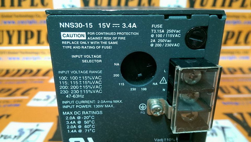 NEMIC-LAMBDA NNS30-15 15V 3.4A POWER SUPPLY - 裕益科技自動化設備可程式編碼器PLC分散式控制系統DCS
