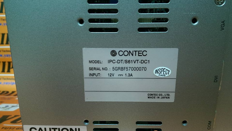 CONTEC IPC-DT/S61VT-DC1 6" TFT ANALOG/DVI DC 12V - 裕益科技自動化設備可程式編碼器PLC分散 ...