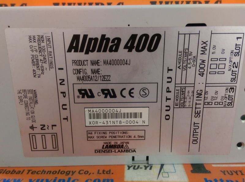 DENSEI ALPHA 400 / MA4000004J POWER SUPPLY - PLC DCS SERVO Control ...