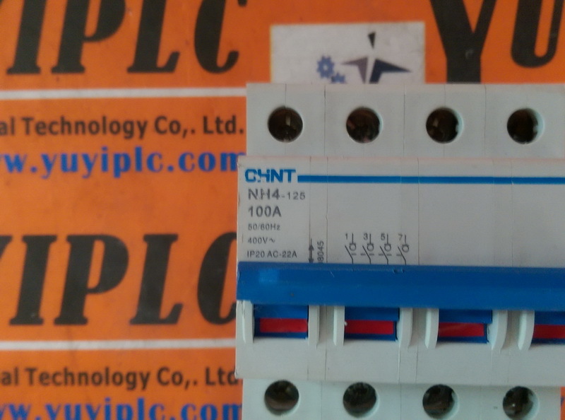 CHNT NH4-125 100A CIRCUIT BREAKER - PLC DCS SERVO Control MOTOR POWER ...