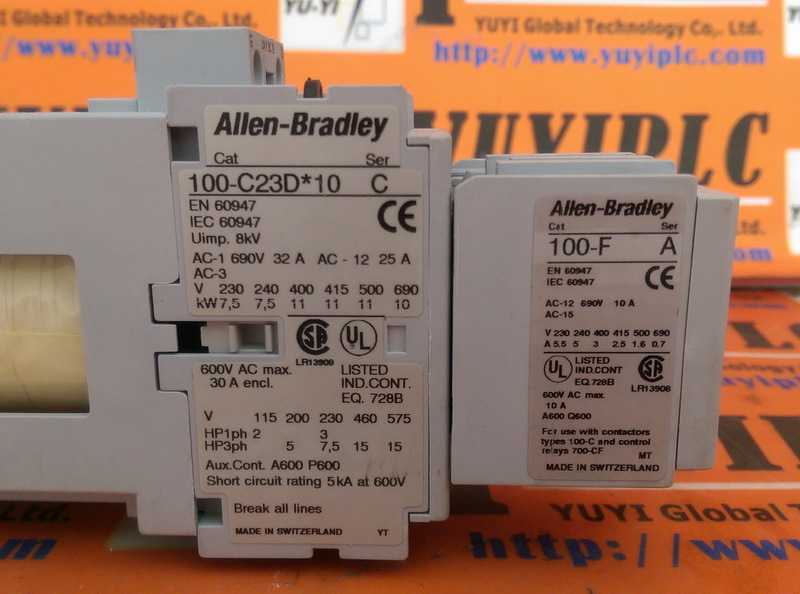 A-B 100-C23D*10 Ser C WITH 100-F Ser A Contactor - 裕益科技自動化設備可程式編碼器PLC分散 ...