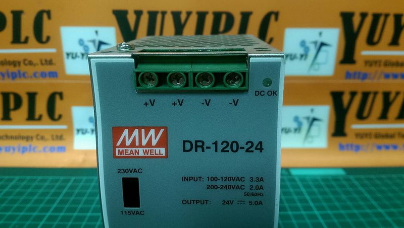 MEAN WELL DR-120-24 AC/DC DIN RAIL POWER SUPPLY - 裕益科技自動化設備可程式編碼器PLC分散式 ...
