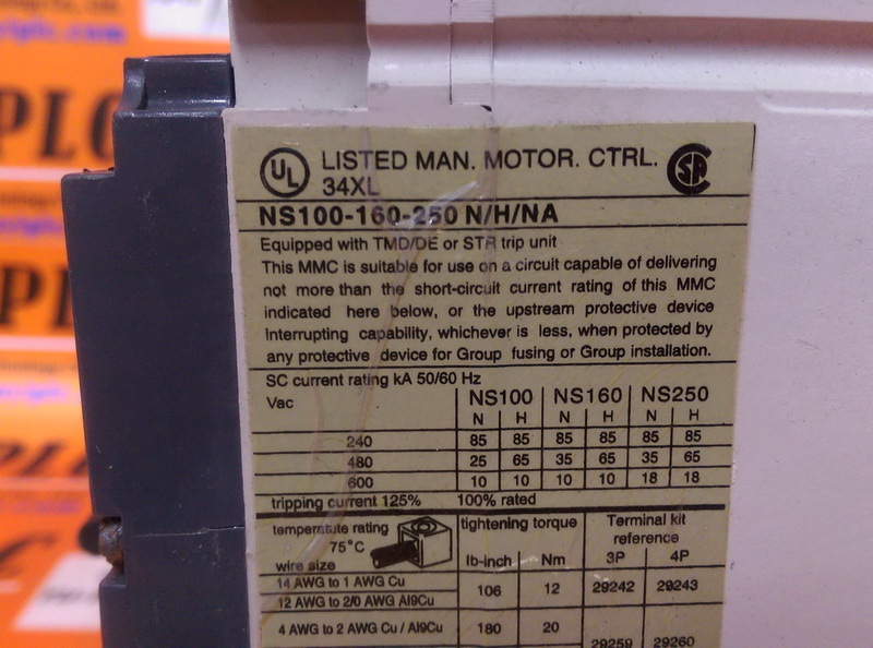 MERLIN GERIN NS 100H / NS100-160-250N/H/NA AUTO BREAKE - 裕益科技自動化設備可程式 ...