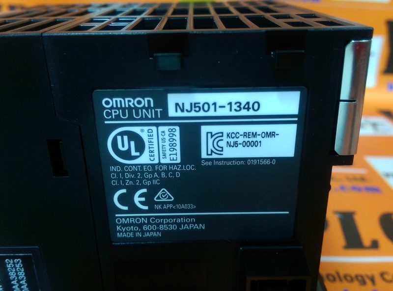 OMRON NJ501-1340 CPU MODULE - PLC DCS SERVO Control MOTOR POWER SUPPLY ...