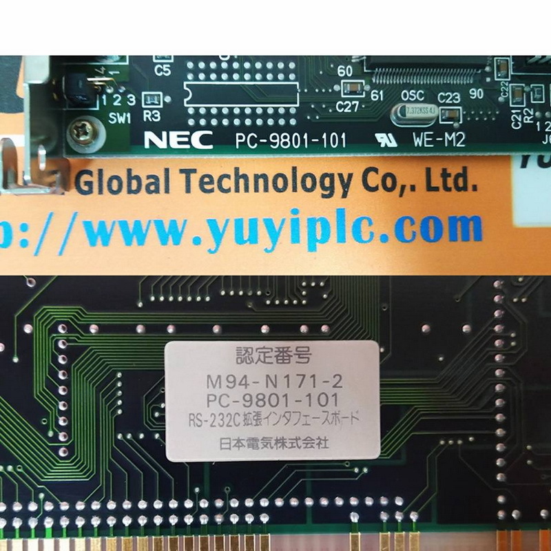 NEC PC-9801-101 808-873840-101-A RS-232C BOARD - 裕益科技自動化設備可程式編碼器PLC分散式 ...