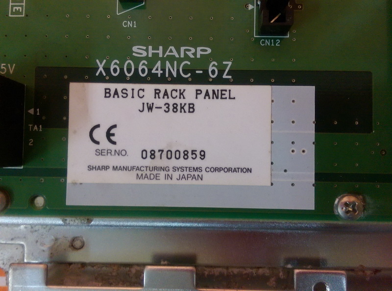 SHARP JW-38KB / X6064NC-6Z BASIC PACK PANEL - 裕益科技自動化設備可程式編碼器PLC分散式控制系統DCS