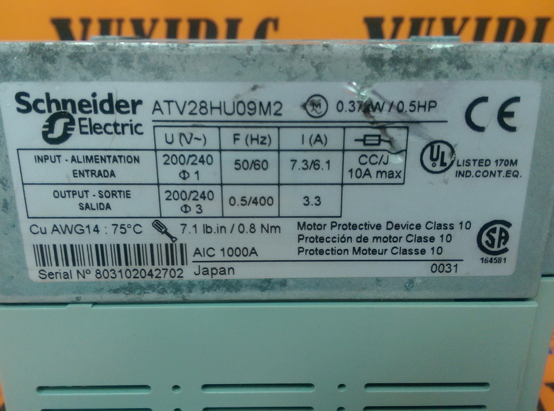 SCHNEIDER Altivar 28 ATV28HU09M2 200-240V 50/60Hz - 裕益科技自動化設備可程式編碼器PLC ...