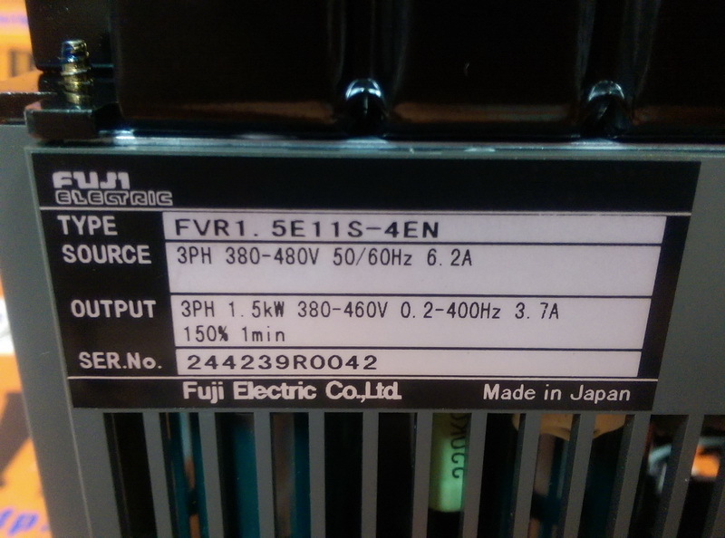 FUJI FVR1.5E11S-4EN Inverter - 裕益科技自動化設備可程式編碼器PLC分散式控制系統DCS
