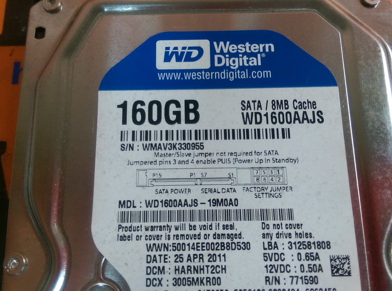 WESTERN DIGITAL WD1600AAJS 160GB Hard Drive Bare Drive - 裕益科技自動化設備可程式 ...