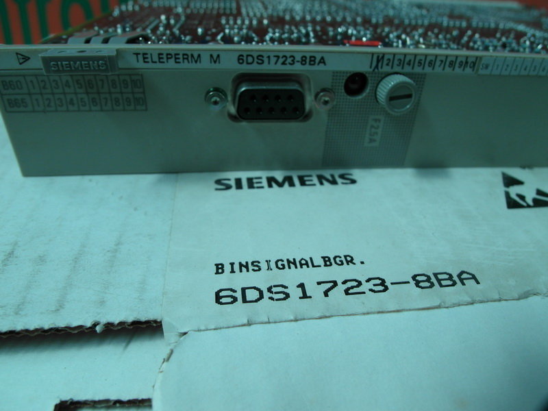 SIEMENS BINSIGNALBGR 6DS1723-8BA - 裕益科技自動化設備可程式編碼器PLC分散式控制系統DCS