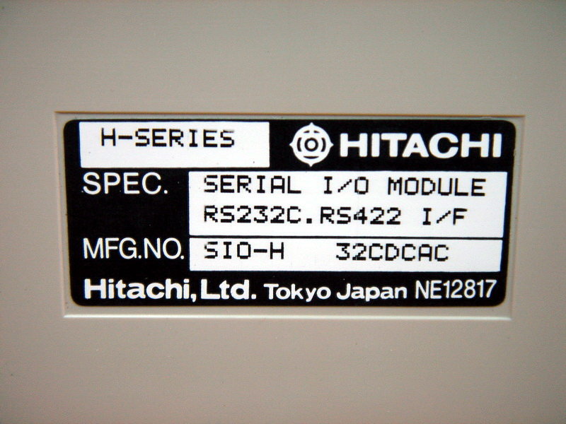 HITACHI MODULE SIO-H 32CDCAC - 裕益科技自動化設備可程式編碼器PLC分散式控制系統DCS