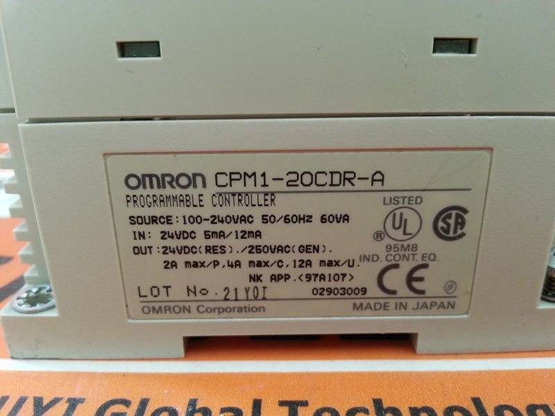 OMRON CPM1-20CDR-A PROGRAMMABLE CONTROLLER - 裕益科技自動化設備可程式編碼器PLC分散式控制系統DCS