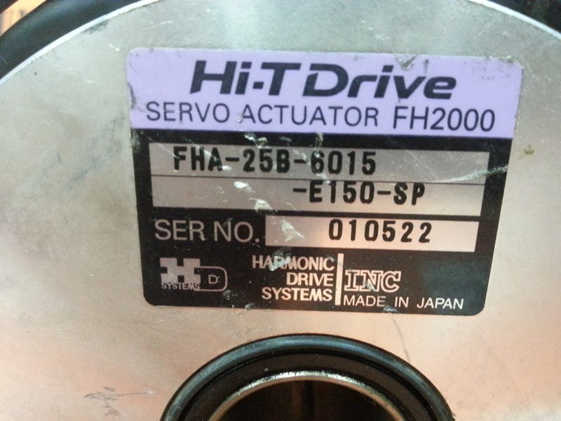 HD SERVO ACTUATOR FH2000 FHA-25B-6015-E150-SP MOTOR - 裕益科技自動化設備可程式編碼器 ...