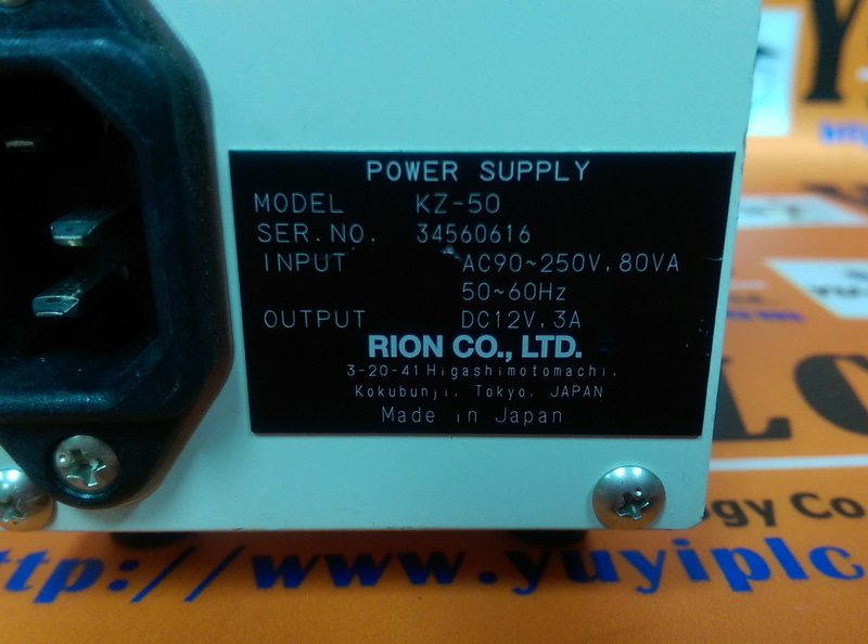 RION KZ-50 POWER SUPPLY - 裕益科技自動化設備可程式編碼器PLC分散式控制系統DCS