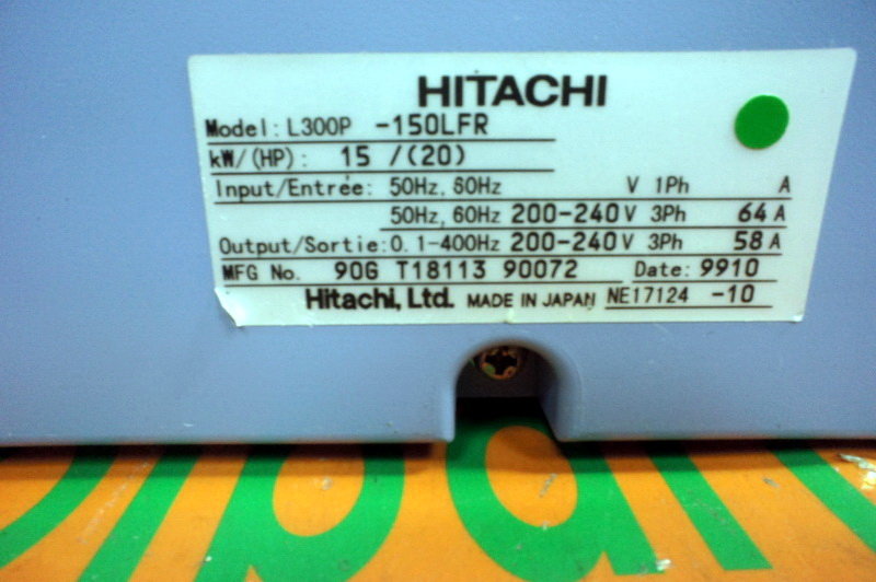 HITACHI L300P-150LFR - 裕益科技自動化設備可程式編碼器PLC分散式控制系統DCS