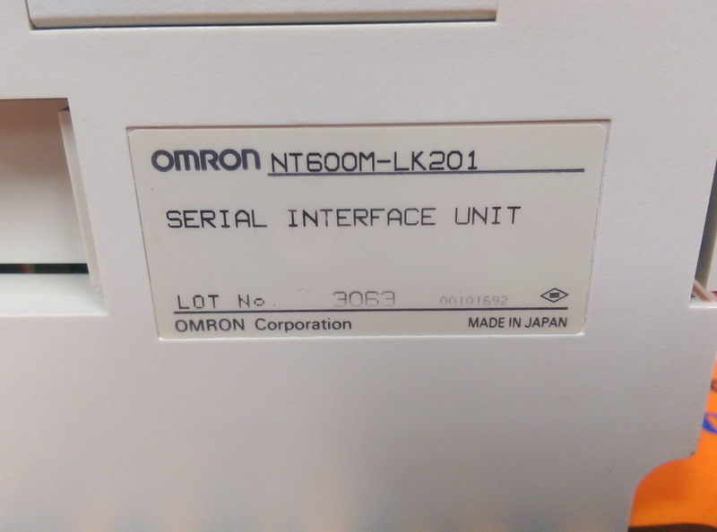 OMRON NT600M-LK201 PROGRAMMABLE TERMINAL - 裕益科技自動化設備可程式編碼器PLC分散式控制系統DCS