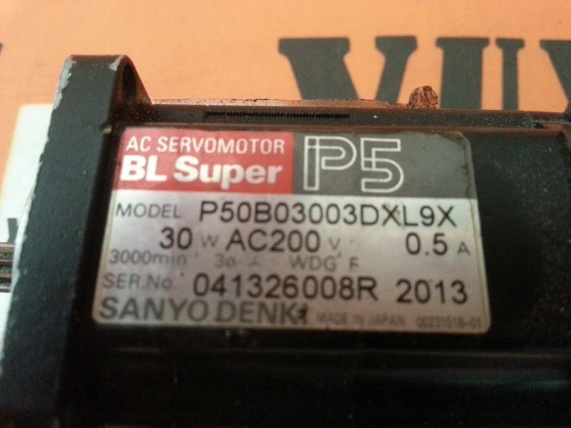SANYO DENKI BL Super P5 P50B03003DXL9X AC SERVO MOTOR - 裕益科技自動化設備可程式編碼器 ...