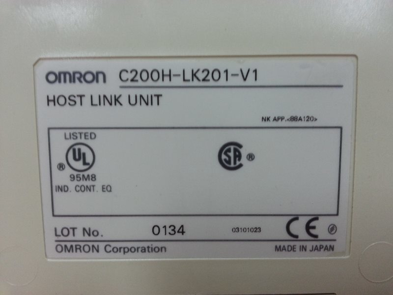 OMRON C200H-LK201-V1 HOST LINK UNIT MODULE - 裕益科技自動化設備可程式編碼器PLC分散式控制系統DCS