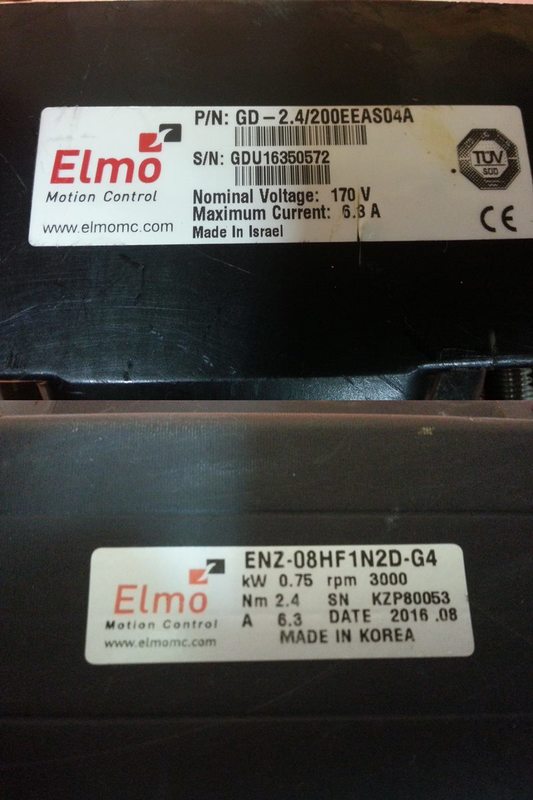 Elmo Motion Control ENZ-08HF1N2D-G4 SERVO MOTOR - 裕益科技自動化設備可程式編碼器PLC分散式 ...