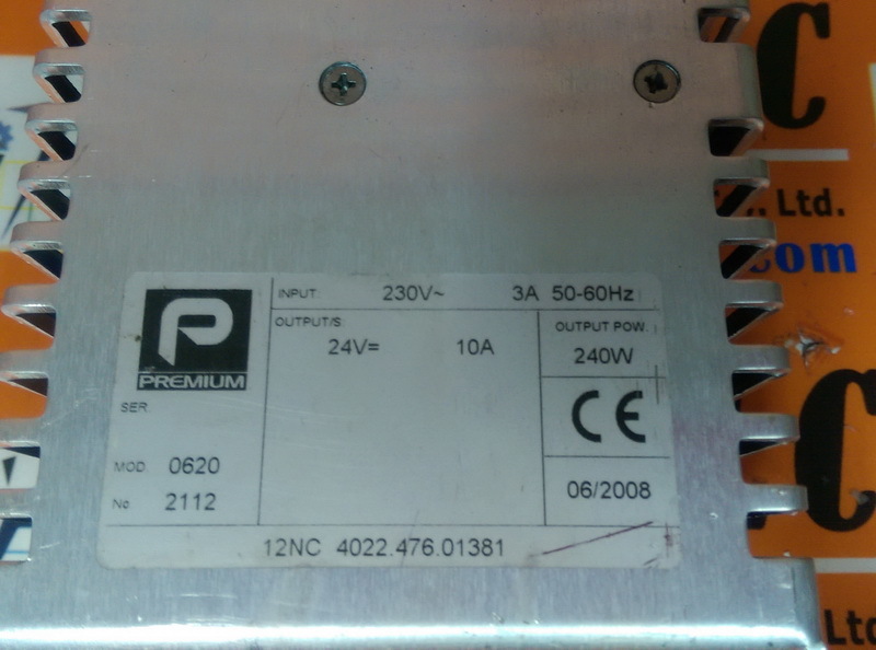 PREMIUM 12NC 4022.476.01381 / MOD.0620 POWER SUPPLY - 裕益科技自動化設備可程式編碼器 ...