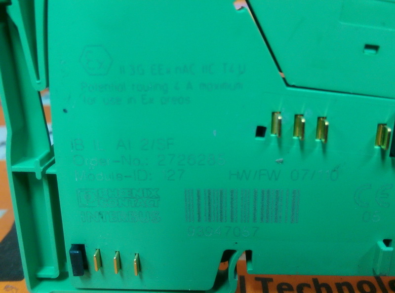 PHOENIX IB IL AI 2/SF 2726285 ID:127 Terminal Block - 裕益科技自動化設備可程式編碼器 ...