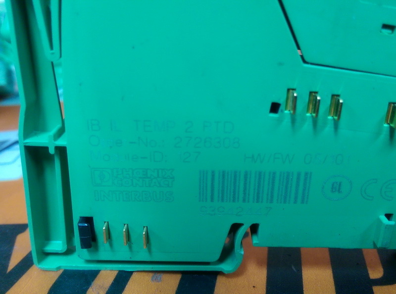 PHOENIX IB IL TEMP 2 RTD 2726308 ID:27 Terminal Block - PLC DCS SERVO ...