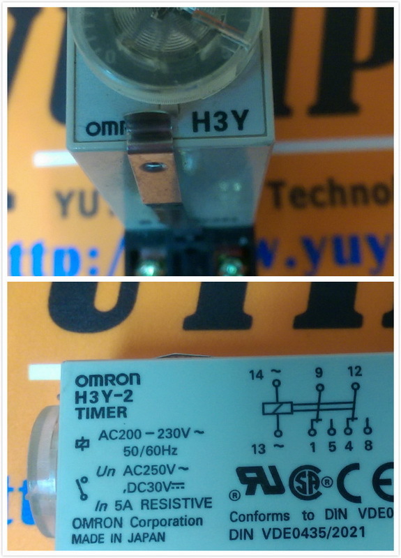 OMRON H3Y/H3Y-2 Time Delay Relay - 裕益科技自動化設備可程式編碼器PLC分散式控制系統DCS