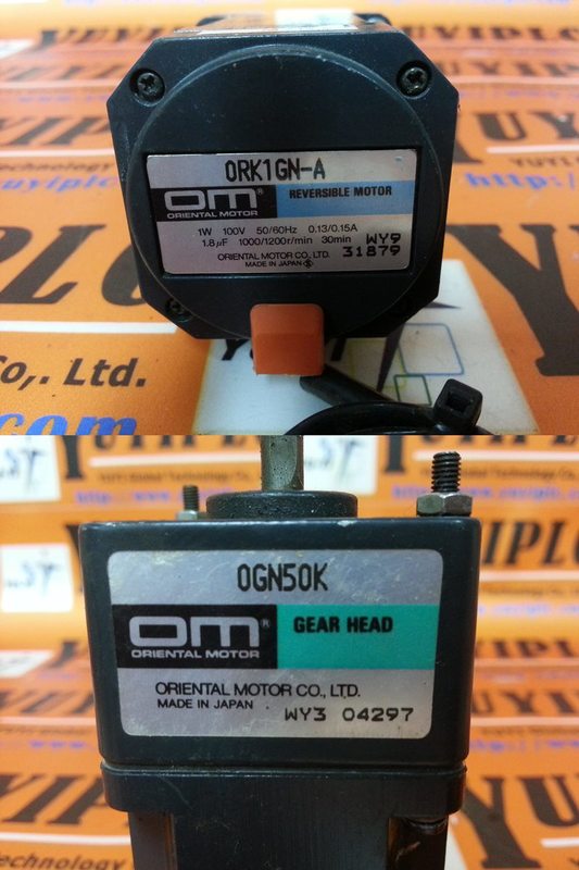 ORIENTAL 0RK1GN-A REVERSIBLE MOTOR / 0GN50K - 裕益科技自動化設備可程式編碼器PLC分散式控制系統DCS