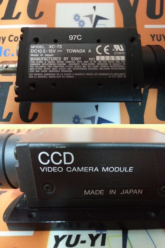 SONY XC-73 CCD VIDEO CAMERA MODULE - PLC DCS SERVO Control MOTOR POWER ...
