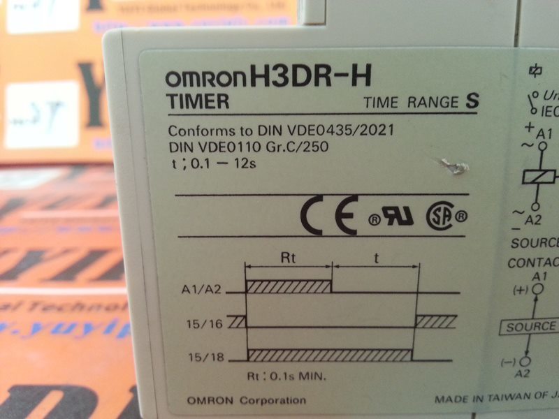 OMRON H3DR H3DR-H TIMER - 裕益科技自動化設備可程式編碼器PLC分散式控制系統DCS