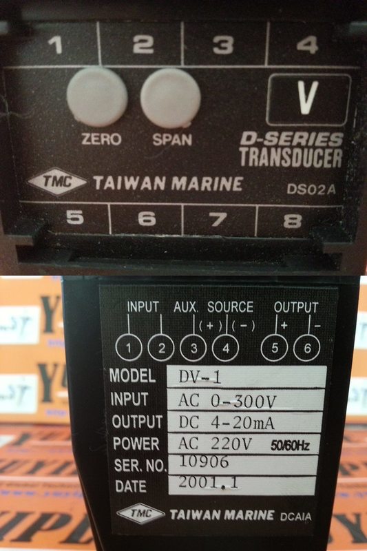 TMC DS02A / DV-1 D-SERIES TRANSDUCER - 裕益科技自動化設備可程式編碼器PLC分散式控制系統DCS