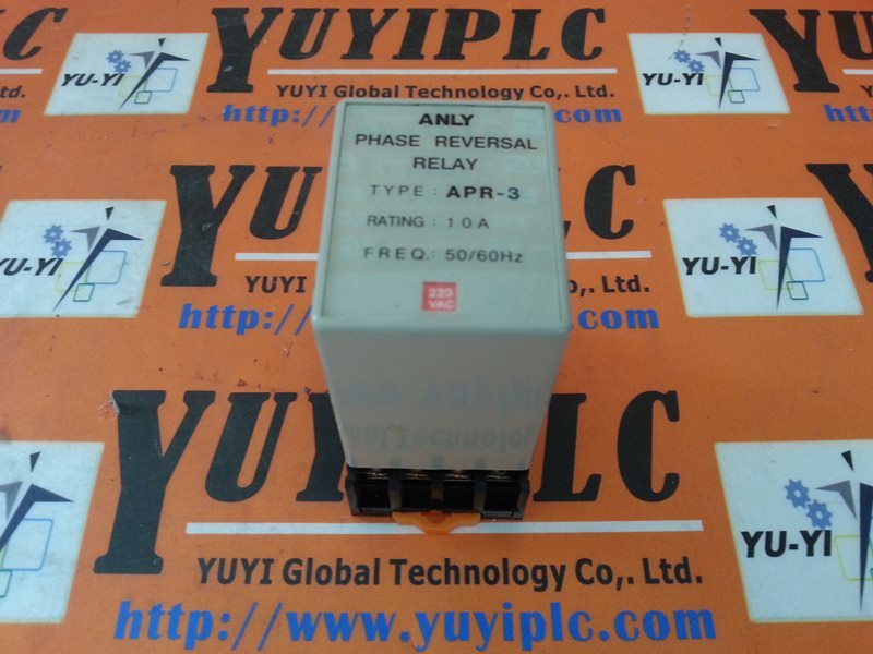 ANLY APR-3 PHASE REVERSAL RELAY - PLC DCS SERVO Control MOTOR POWER ...