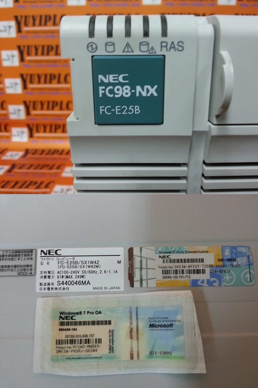 NEC FC-E25B/SX1W4Z M / FC-E25B/SX1W4ZM - PLC DCS SERVO Control MOTOR ...