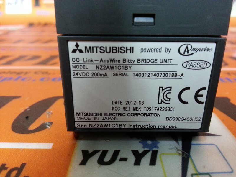 MITSUBISHI NZ2AW1C1BY CC-Link-AnyWire Bridge Module - 裕益科技自動化設備可程式編碼器 ...