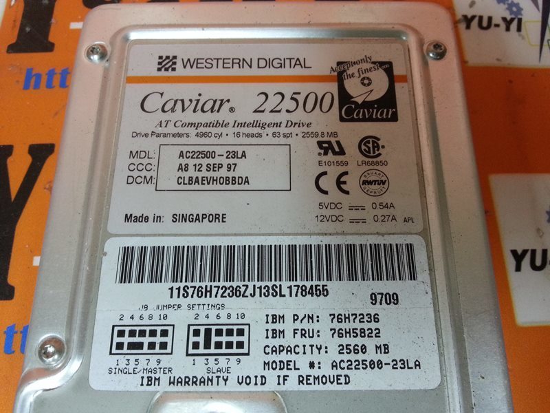 WD Caviar 22500 3.5" IDE 2.5GB AC22500-23LA - PLC DCS SERVO Control ...